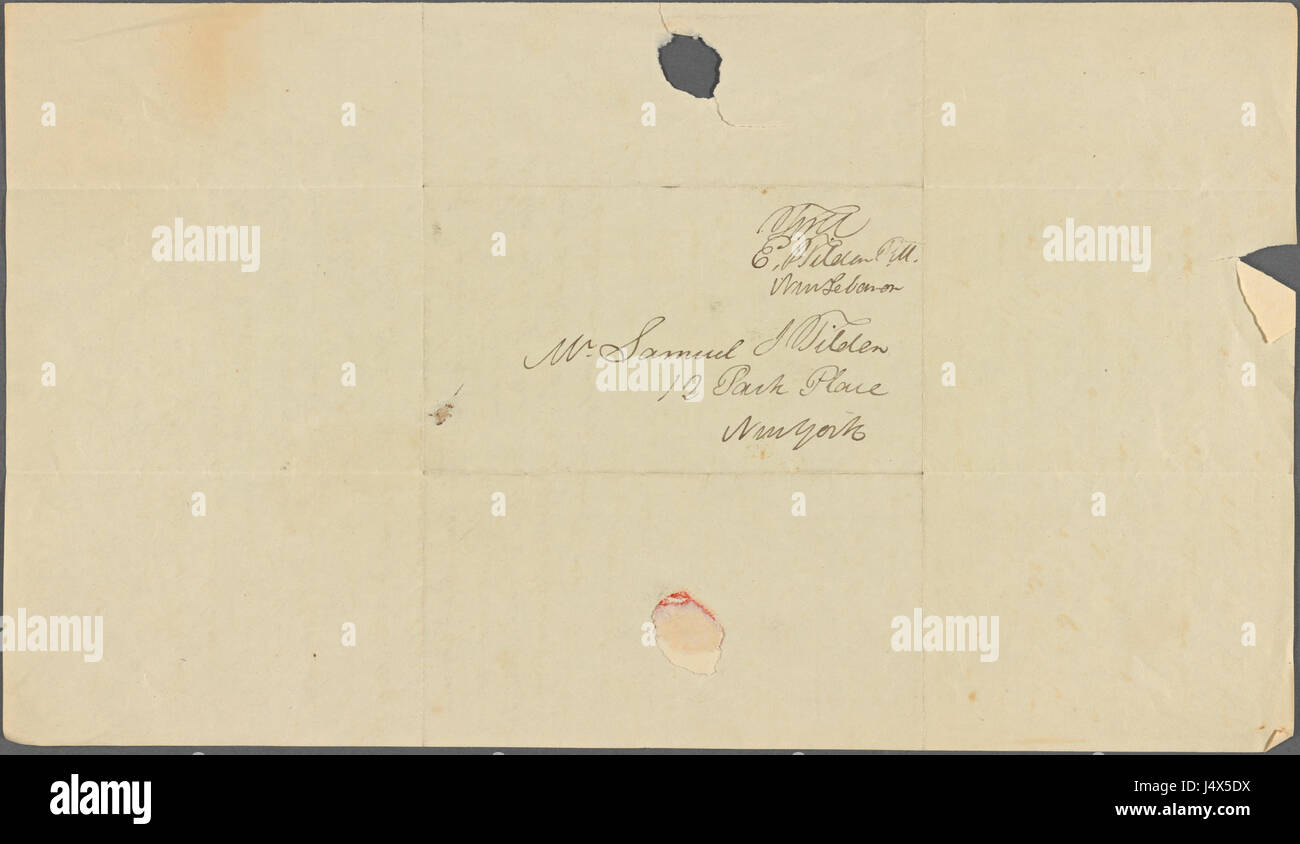 A historical document from January to April 1836, featuring Elam Tilden ...