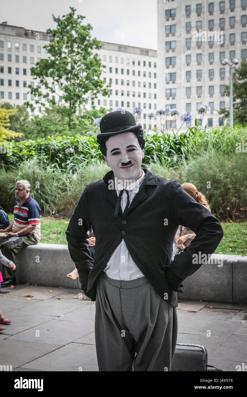 Street Mime Artist Charlie Chaplin High Resolution Stock Photography ...