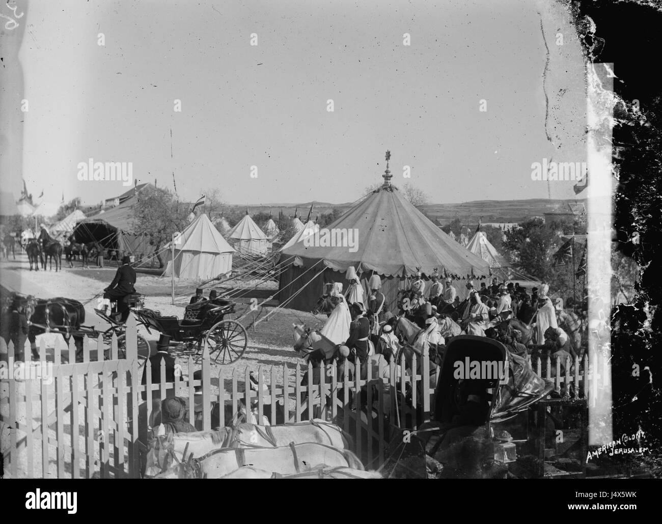 Camp painting Black and White Stock Photos & Images - Alamy