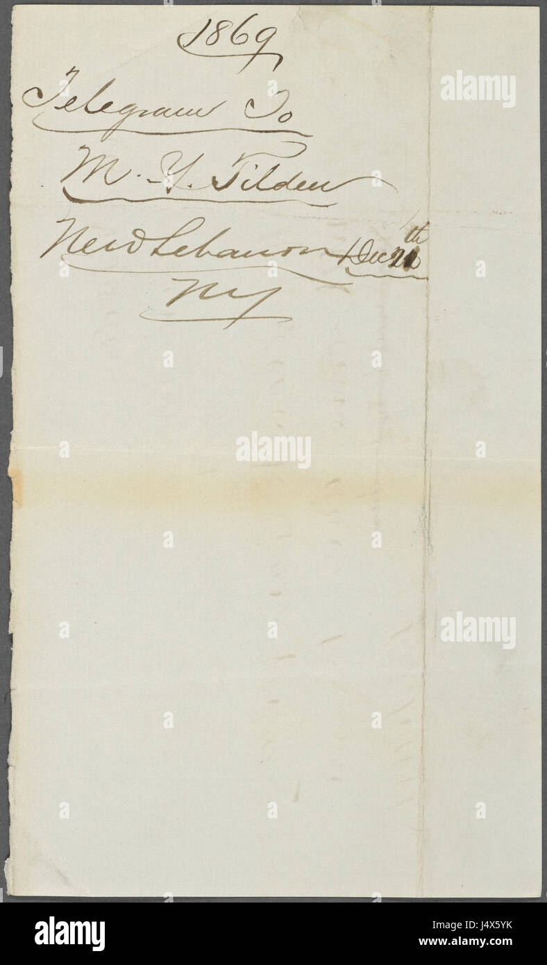 Portrait of Moses Younglove Tilden, dating from 1844 to 1869, preserved in the New York Public ...