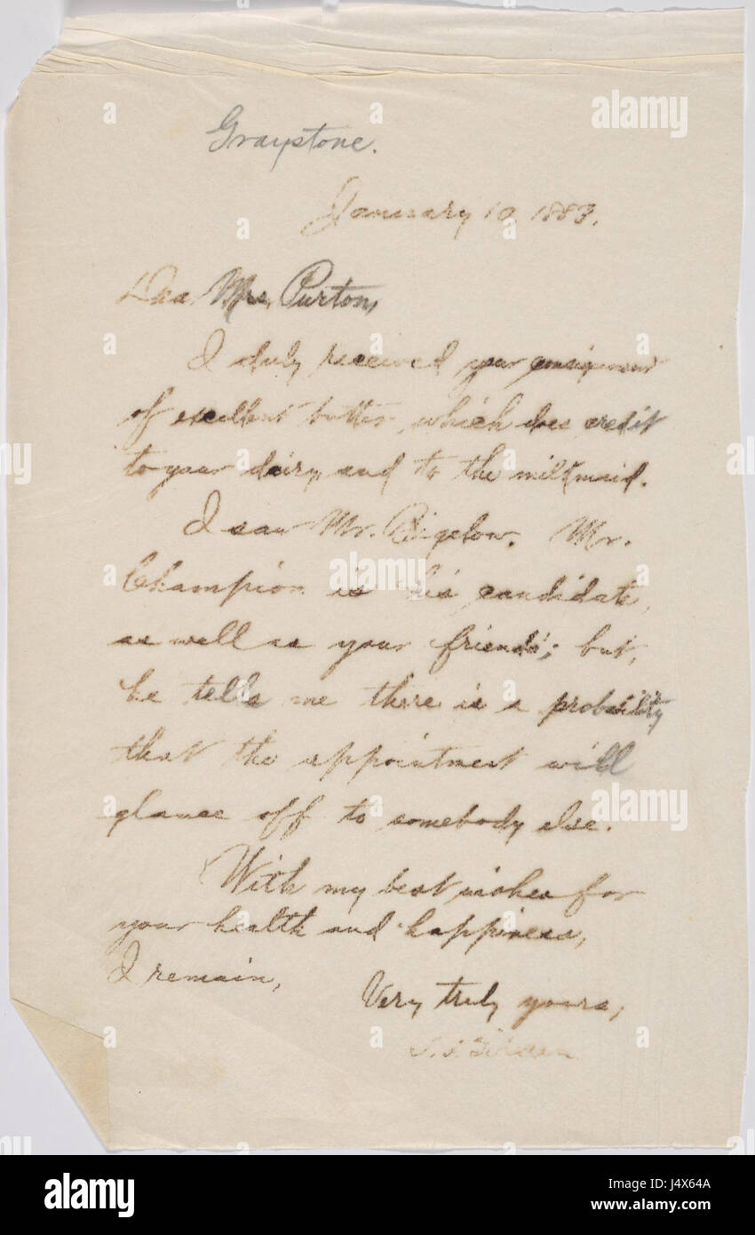 The drafts of Samuel J. Tilden, an American politician, between 1852 ...