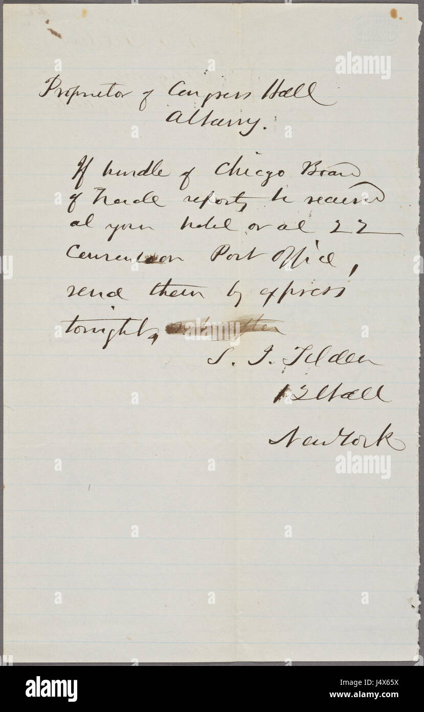 Samuel tilden illustration hi-res stock photography and images - Alamy