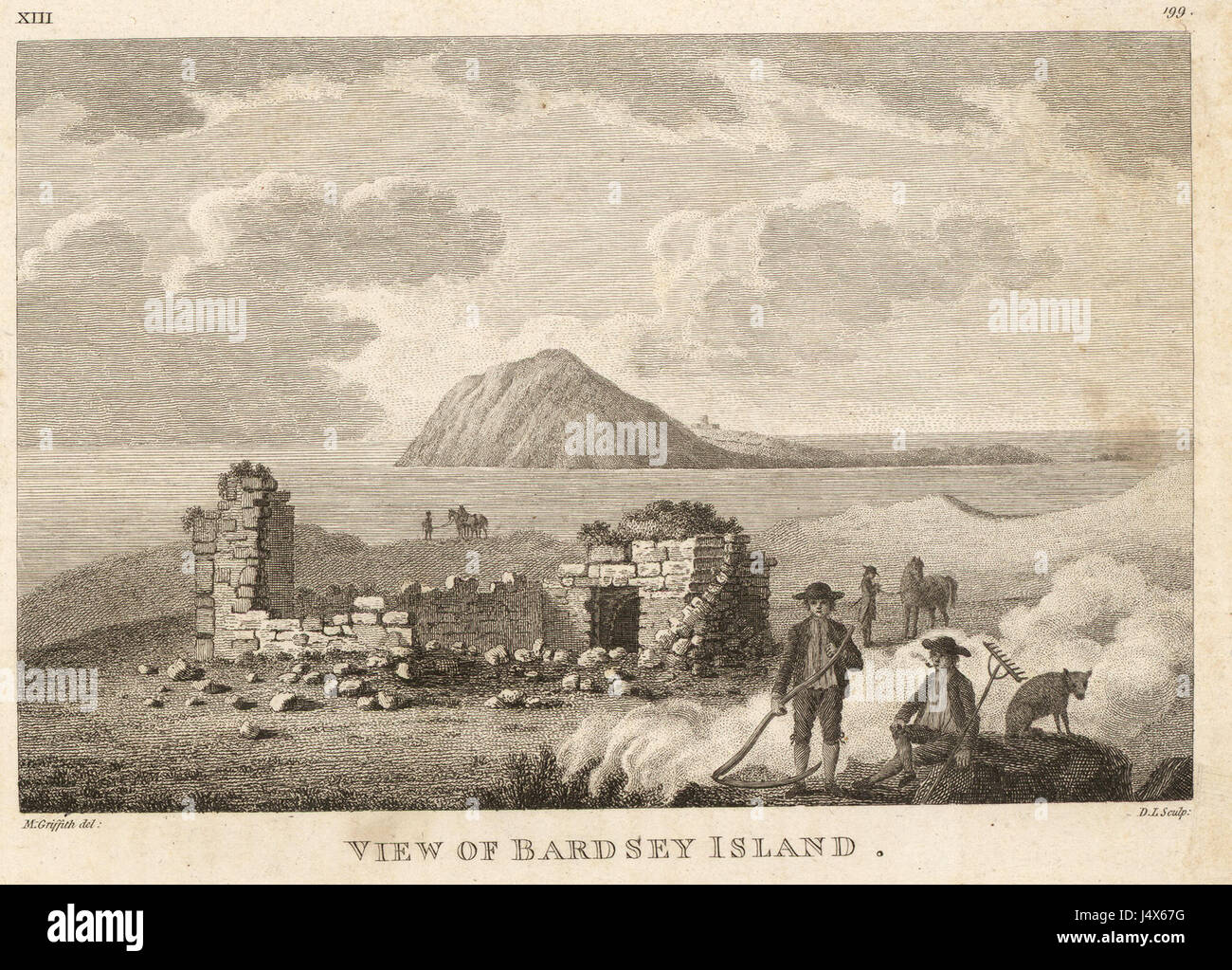 Moses Griffith's depiction of Bardsey provides a view of the Welsh ...