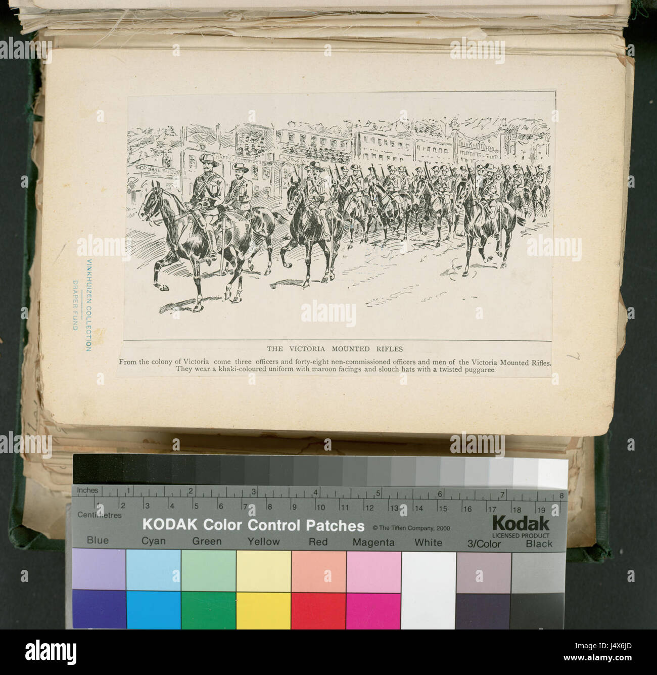 A historical image of the Victorian Mounted Rifles, a cavalry regiment ...