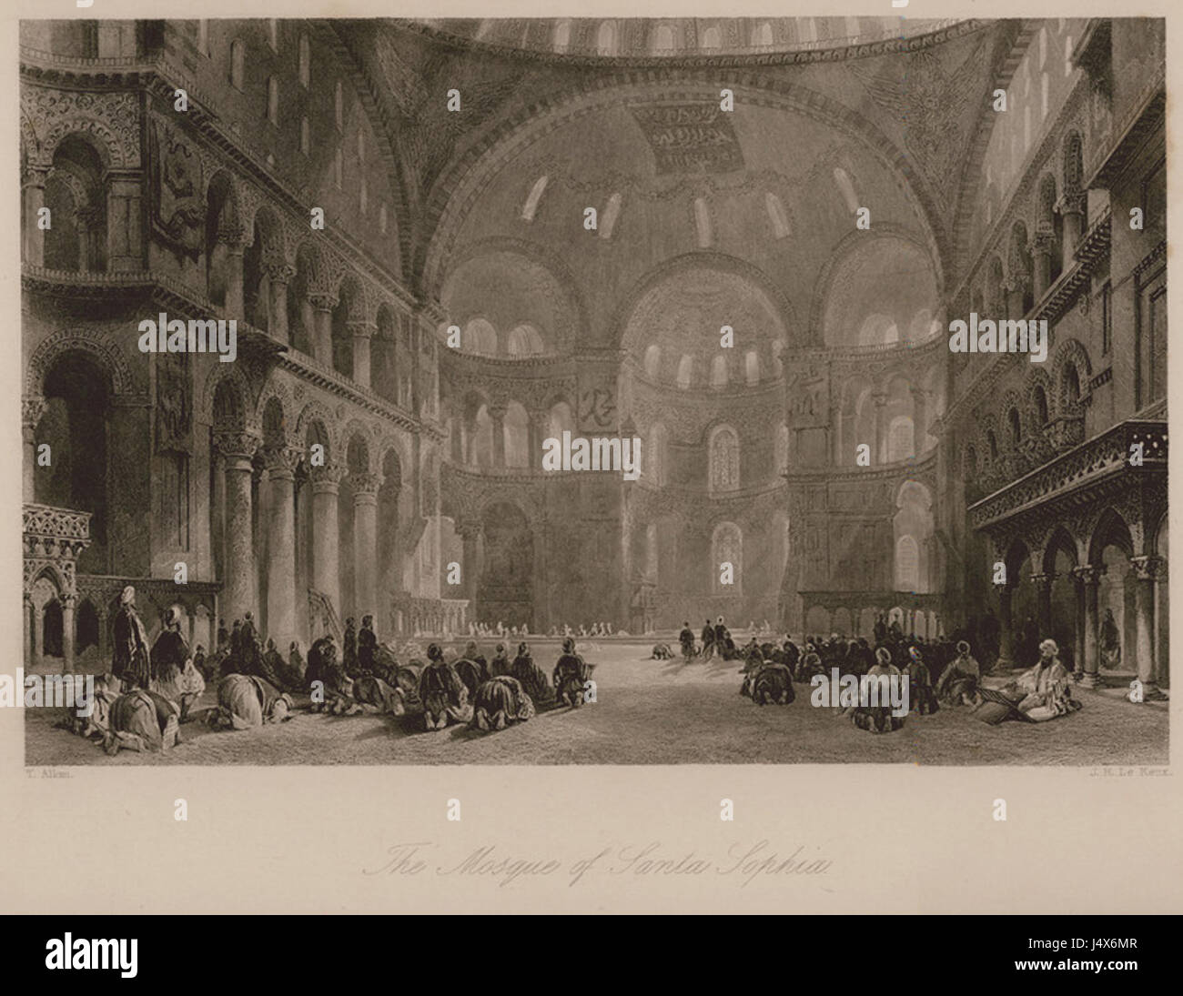 The Mosque of Santa Sofia, illustrated by Robert Walsh and Thomas Allom ...