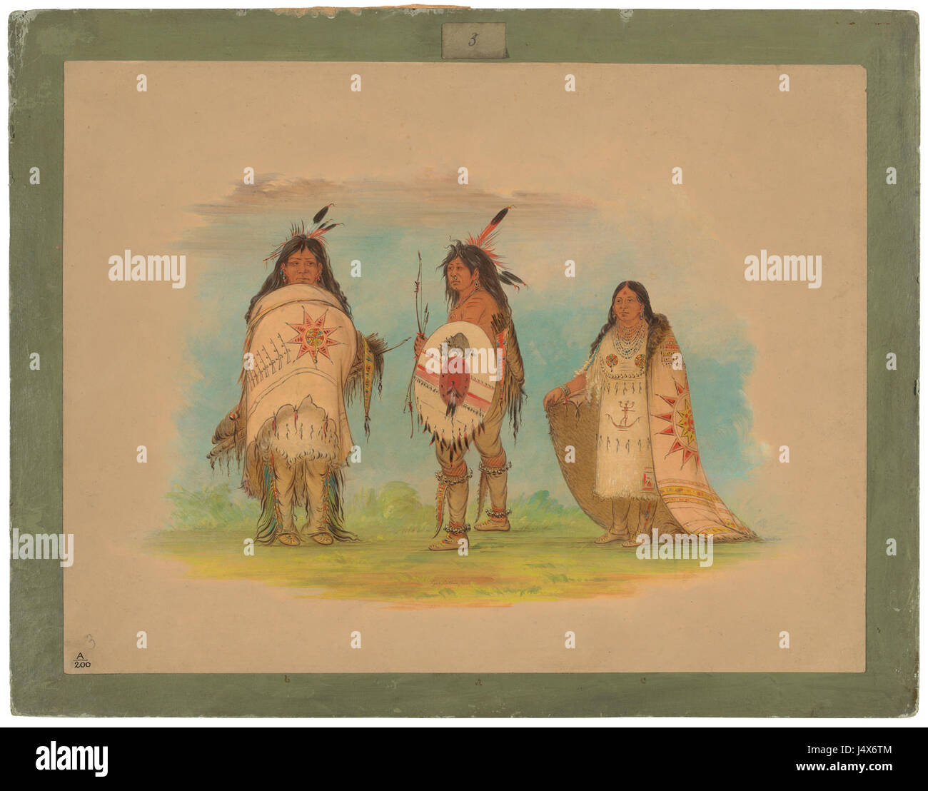 Native american clothing 17th century hi-res stock photography and ...