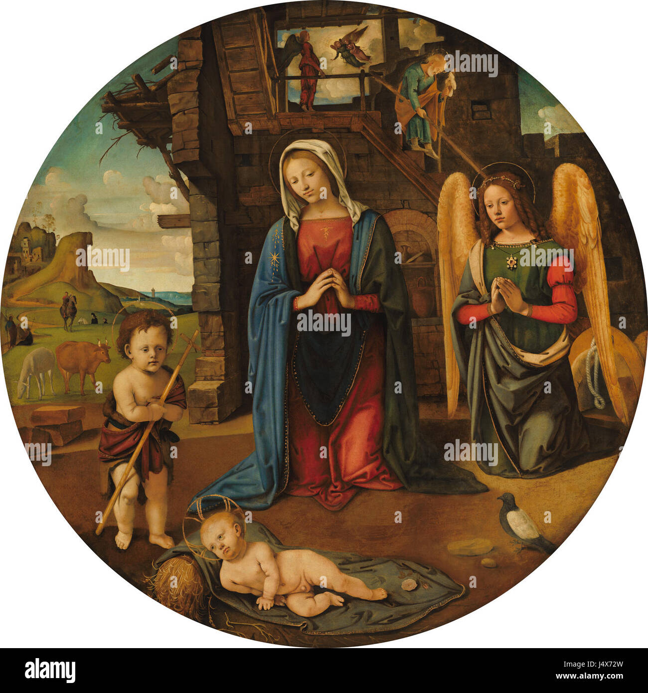 *The Nativity with the Infant Saint John* is an artwork depicting the ...