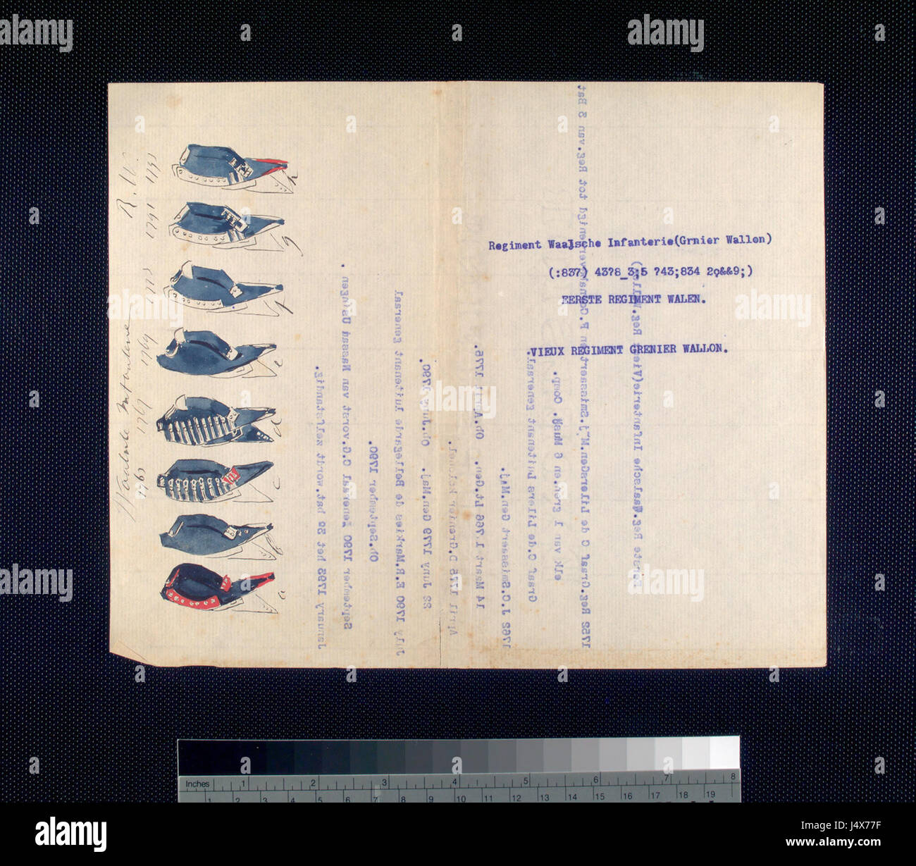 Waalsche Infanterie (R.W.) (NYPL b14896507 102402 Stock Photo - Alamy