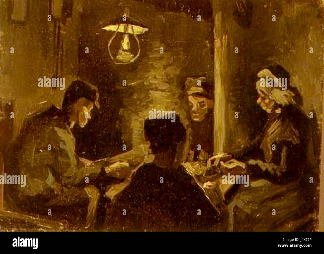 'The Potato Eaters' by Vincent van Gogh, painted in 1885, depicts a ...