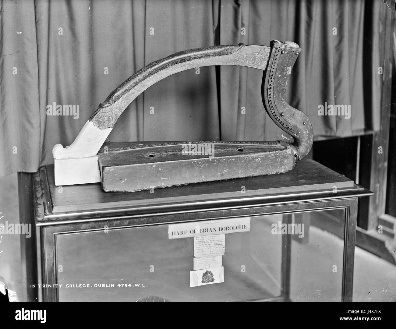 The harp of Brian Boru, an iconic symbol of Ireland, is housed at ...