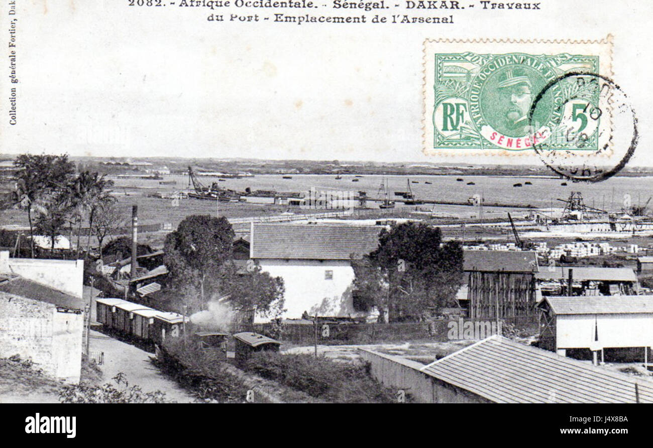 The 1908 works on the Port of Dakar focused on the construction and ...