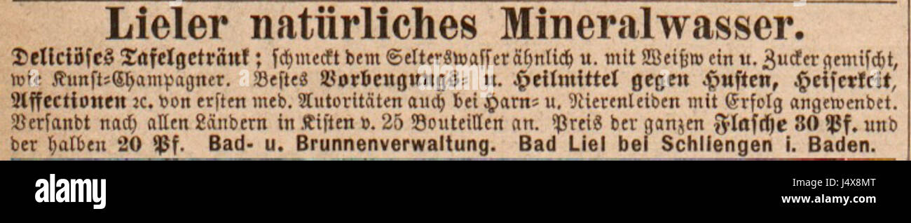 1885 advertisement hi-res stock photography and images - Alamy
