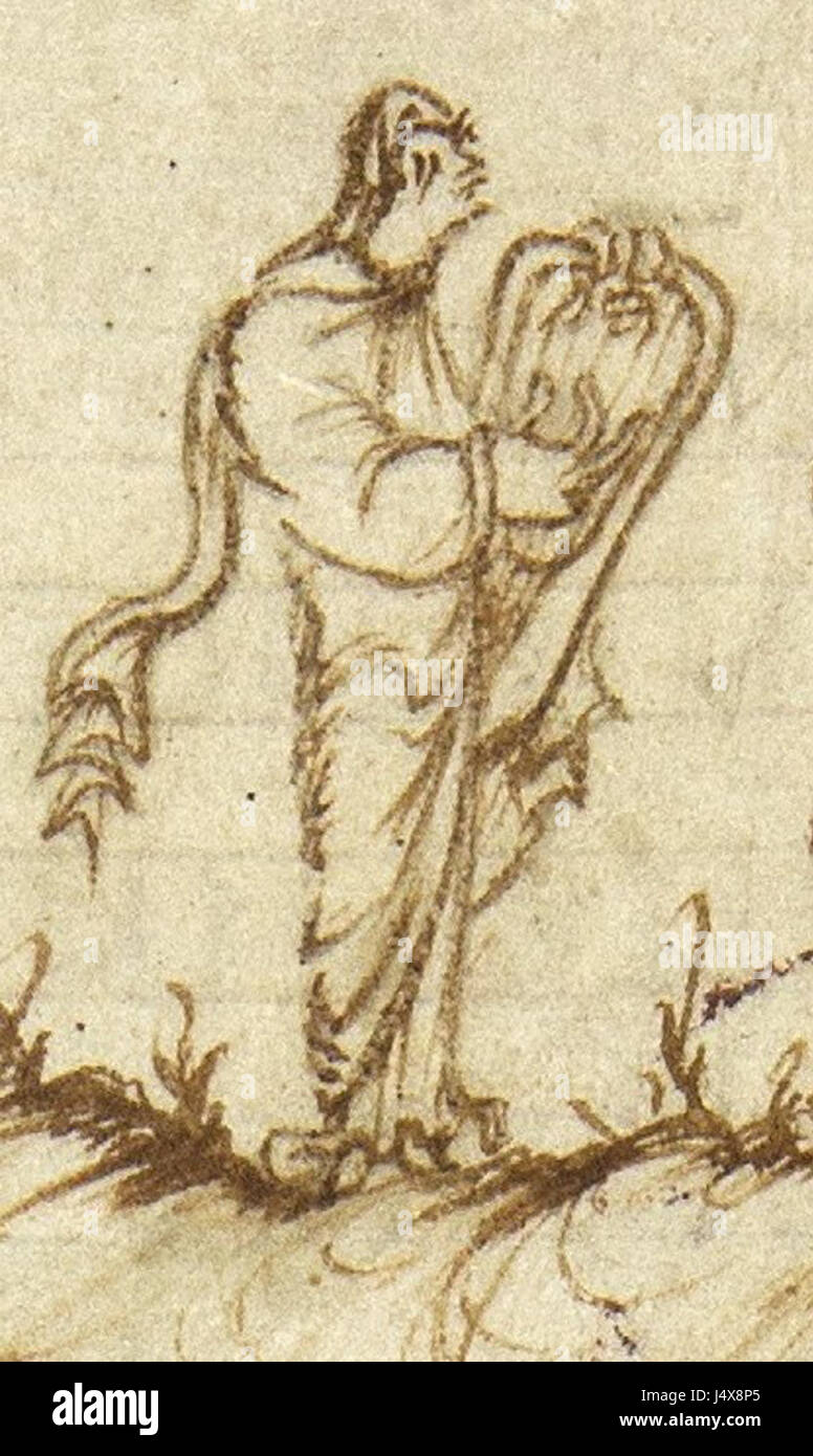 Utrechts Psalter PSALM 149 PSALM 150 psalterio or lyre Stock Photo - Alamy