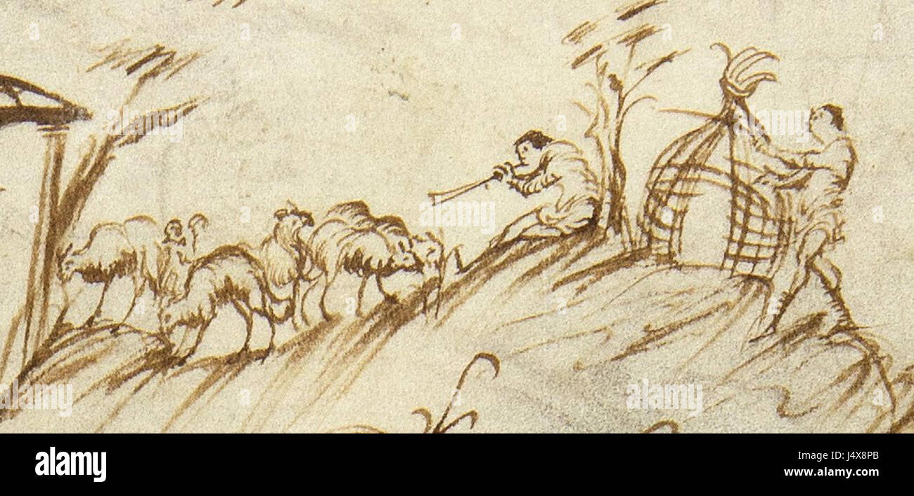 The 'Utrechts Psalter CANTICUM 2' depicts a medieval illustration ...
