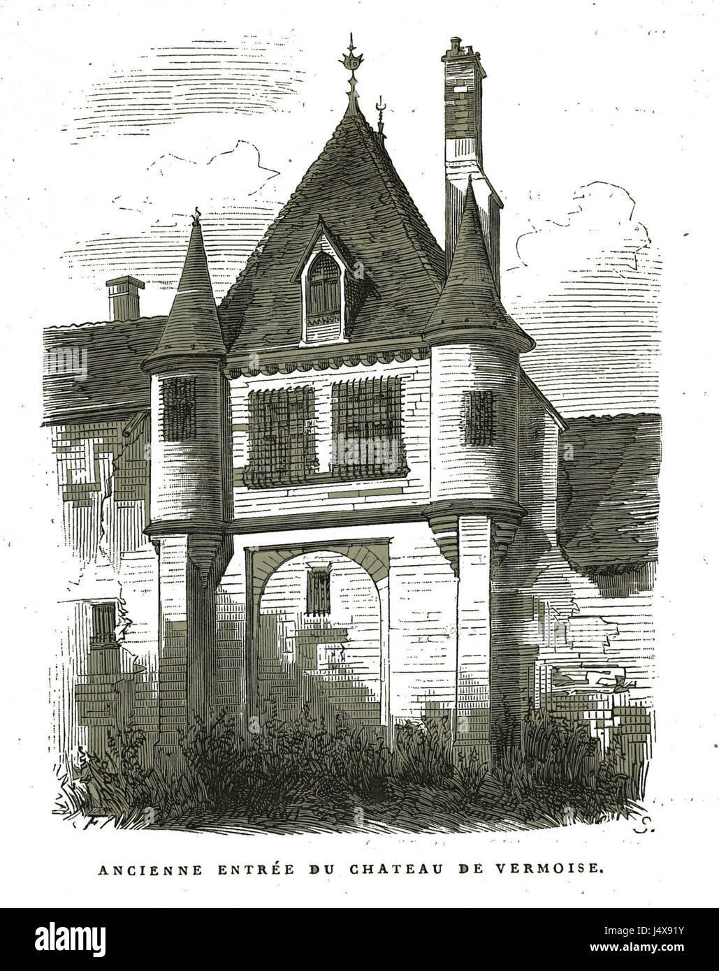 Vermoise chateau stat monum Aube 00558 Stock Photo - Alamy