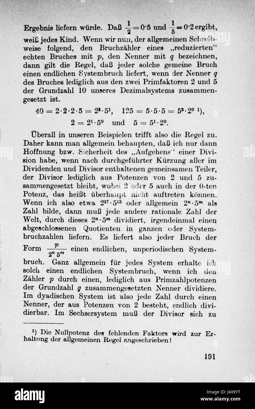 *Vom Einmaleins zum Integral Seite 191* is a German educational book ...