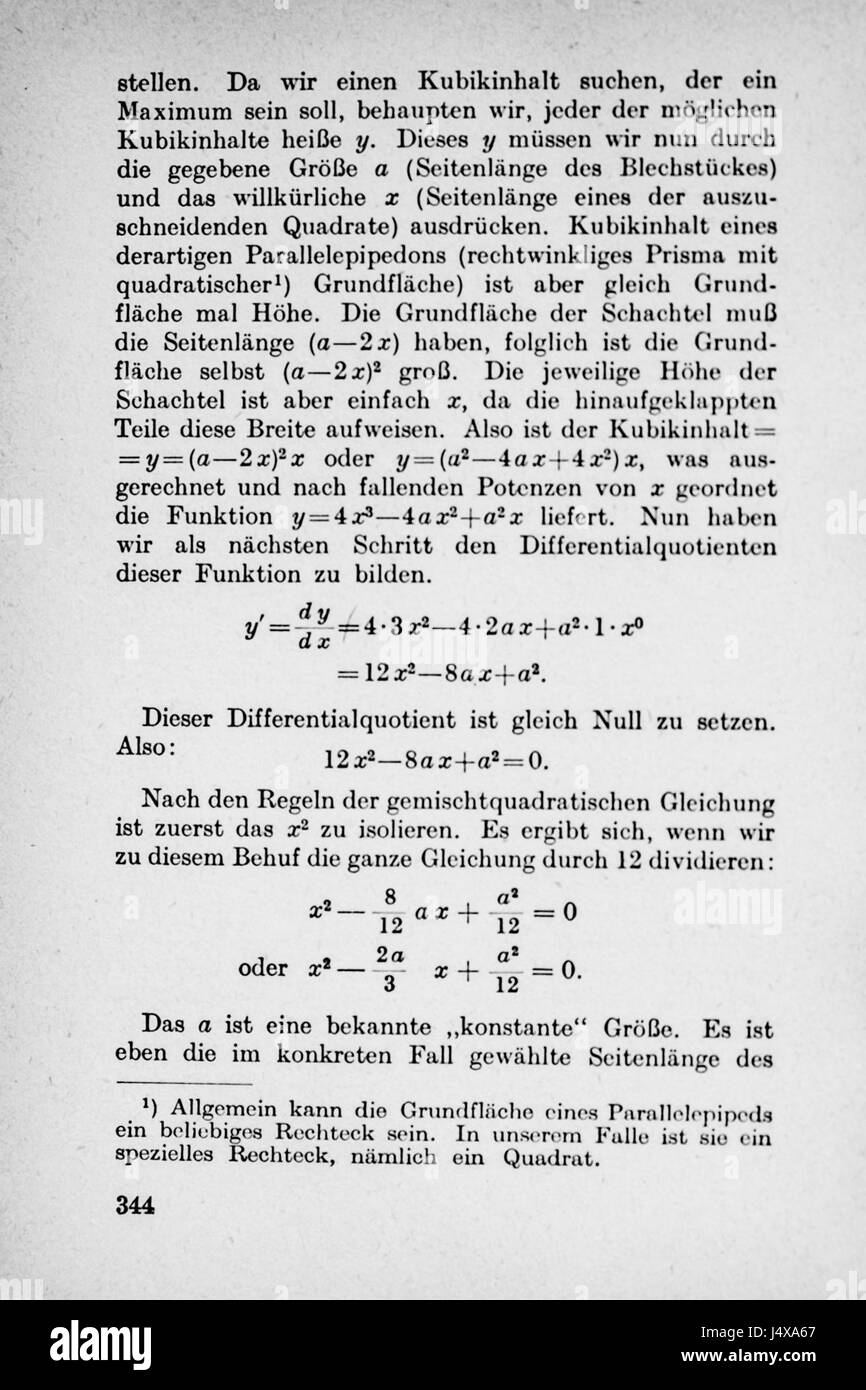 This German text, 'Vom Einmaleins zum Integral,' is a mathematics book ...