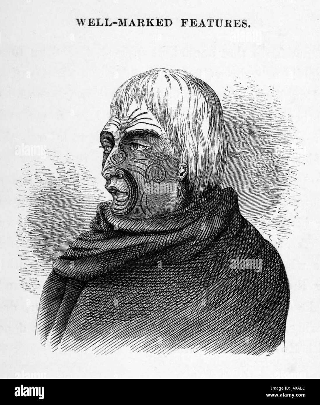 This image shows Rauperaha, the chief of the Ngatitoa iwi (tribe) in ...