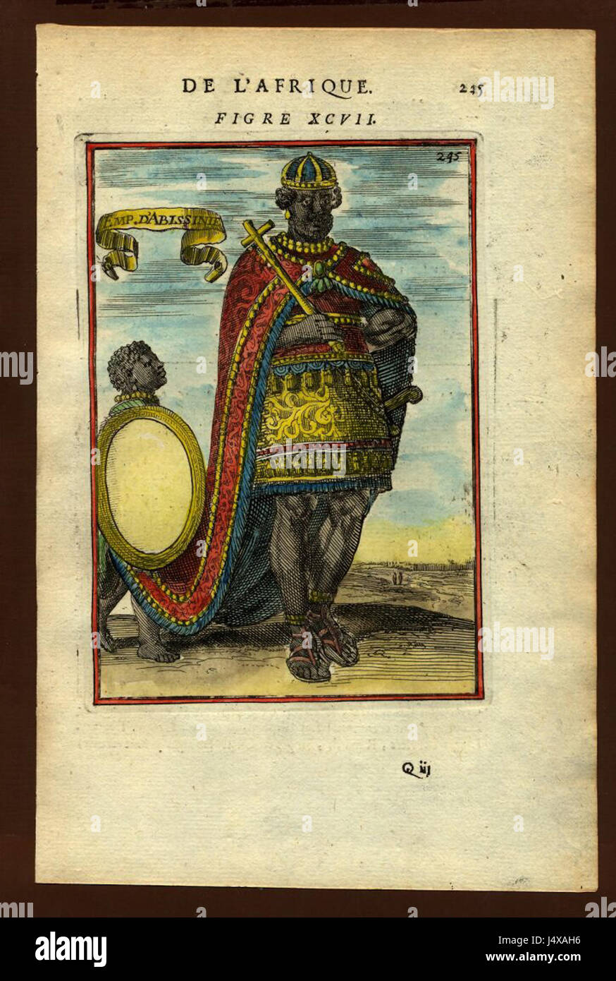 This image depicts a historical representation of the Abyssinian ...