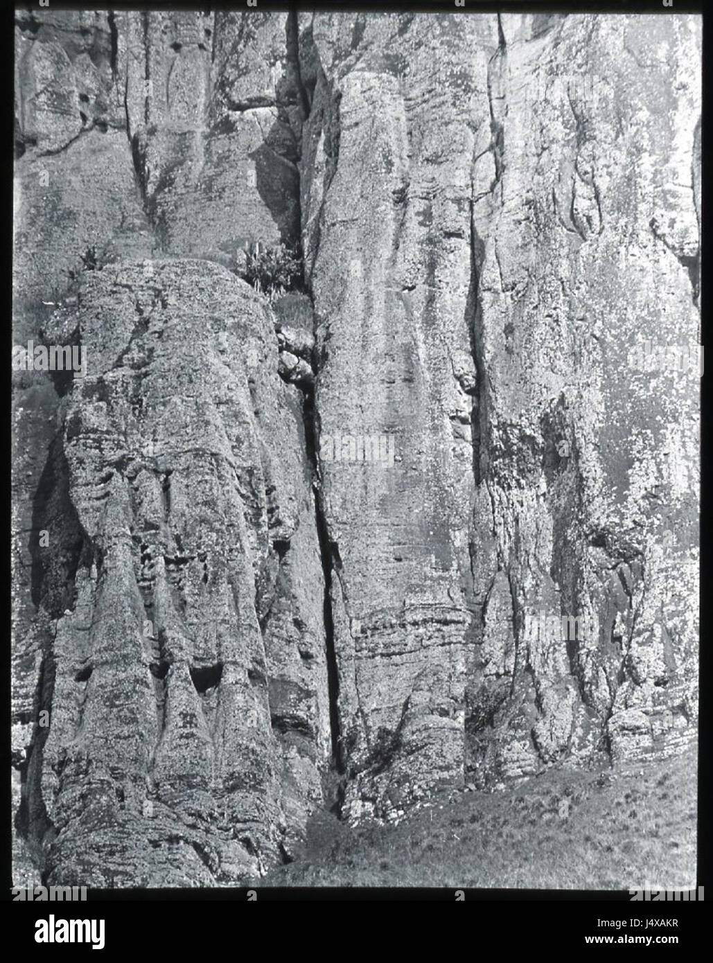 This 1607 view of a cliff base was part of the Mana Expedition to ...
