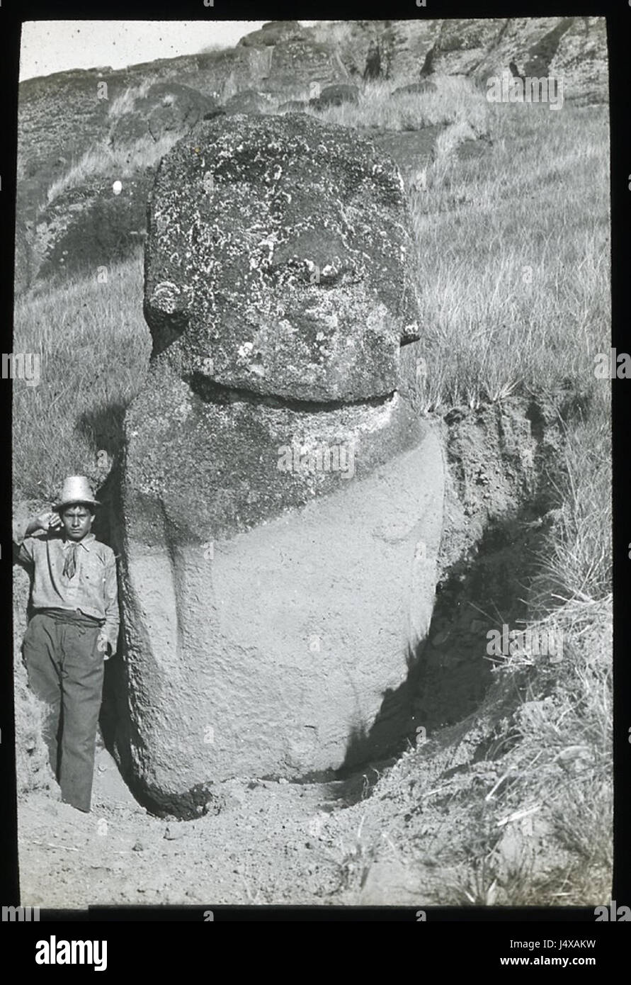 Easter island man illustration hi-res stock photography and images - Alamy