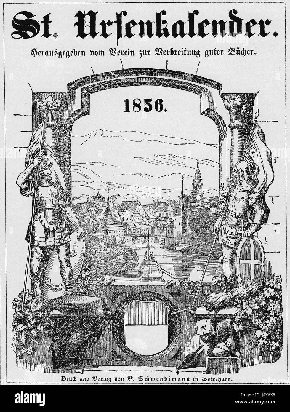 The Titelseite St Ursenkalender 1856 is the title page of a historical ...