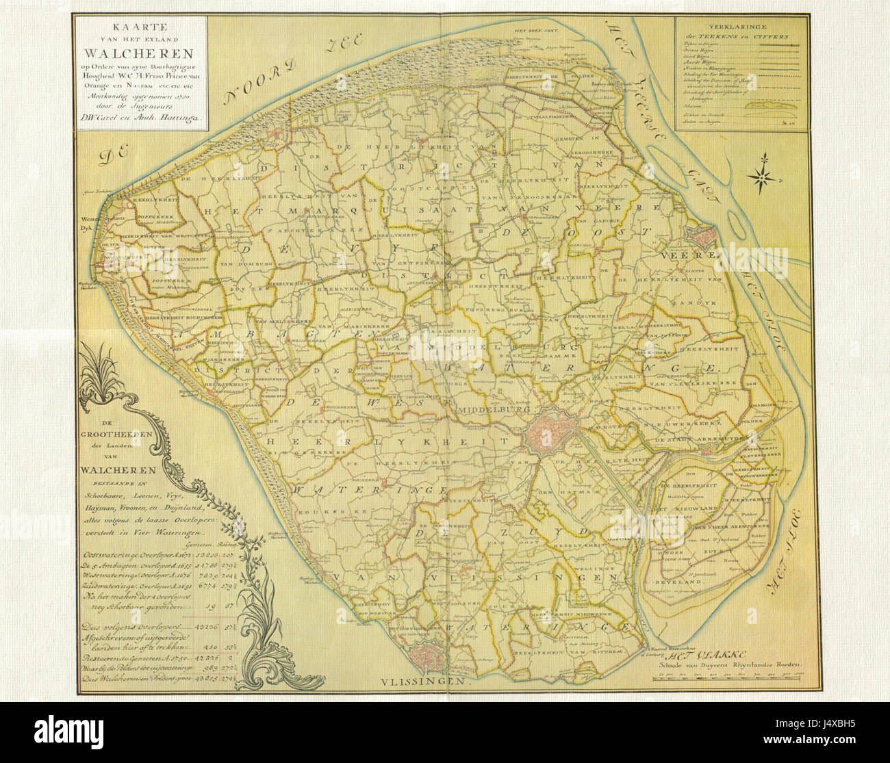 Map of walcheren hi-res stock photography and images - Alamy