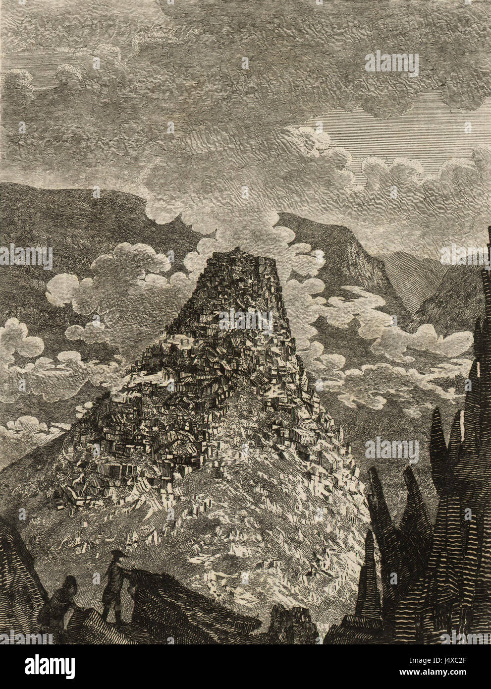 This scenic image captures Tryfan, a mountain in Snowdonia National ...