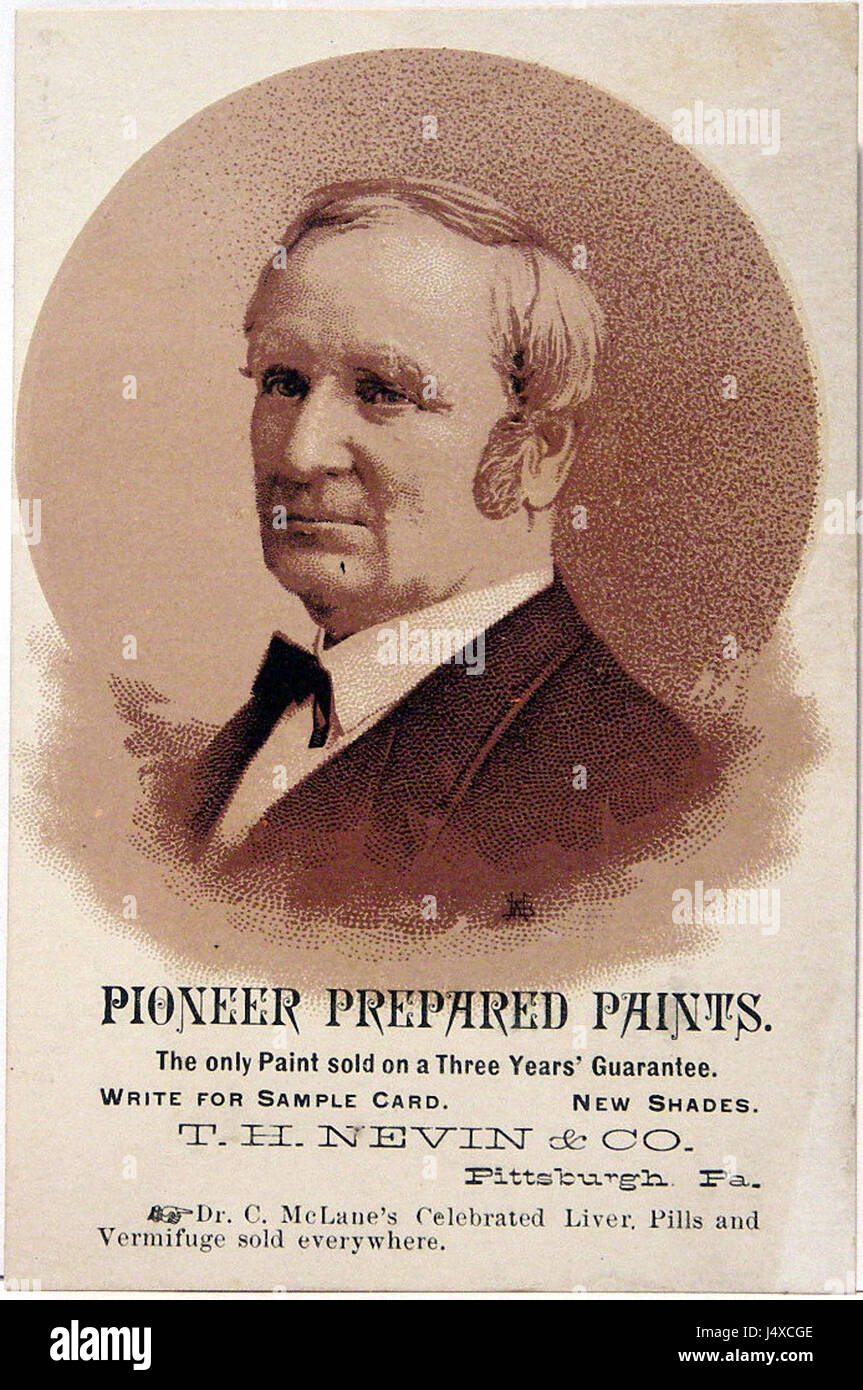 A portrait of Thomas Hendricks, an American politician who served as ...