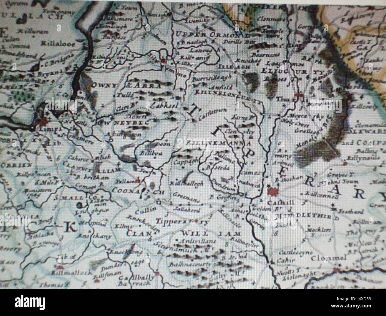 Tipperary map hi-res stock photography and images - Alamy