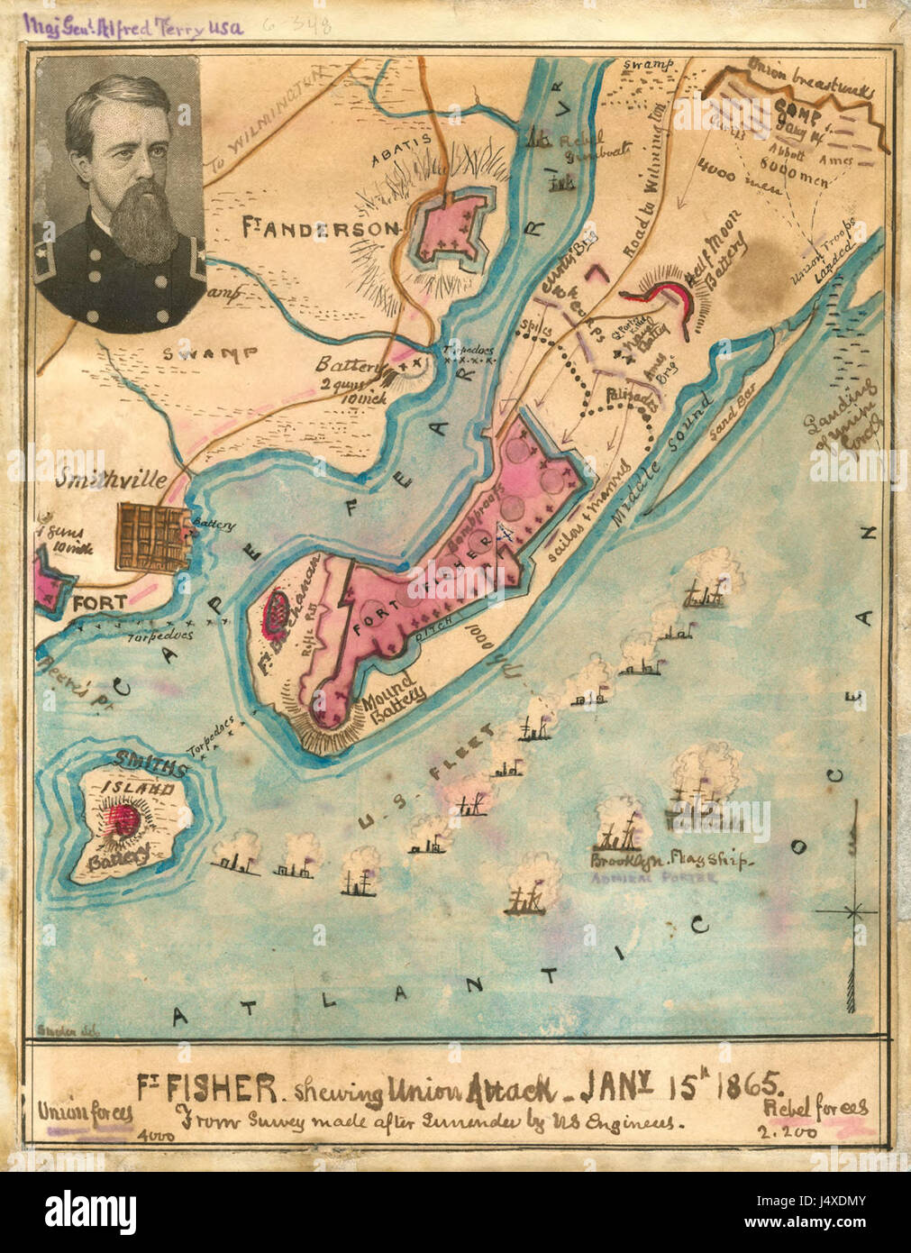 Fort union map hi-res stock photography and images - Alamy