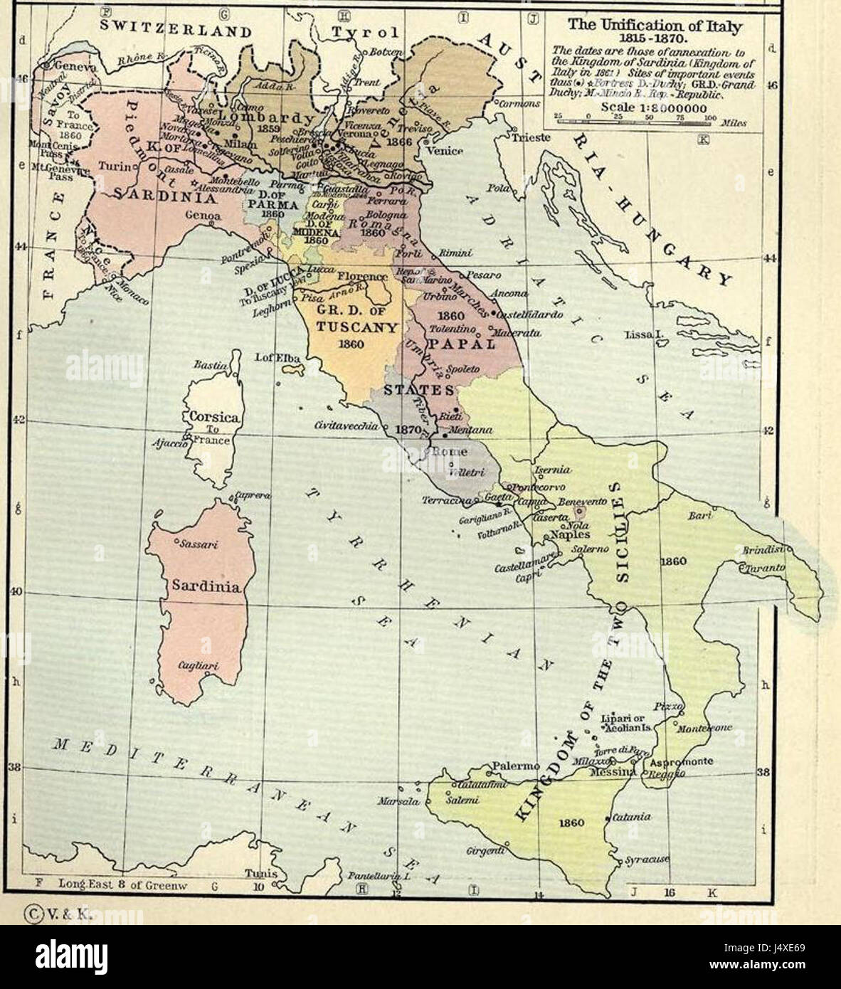 The Unification of Italy, also known as the Risorgimento, was a series ...