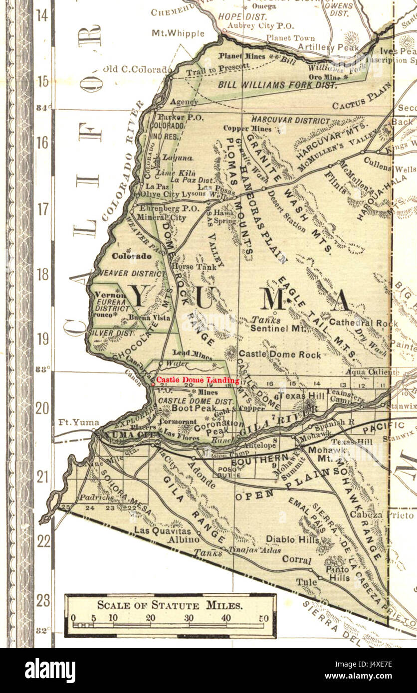 This title refers to a historical depiction of Yuma County, Arizona ...