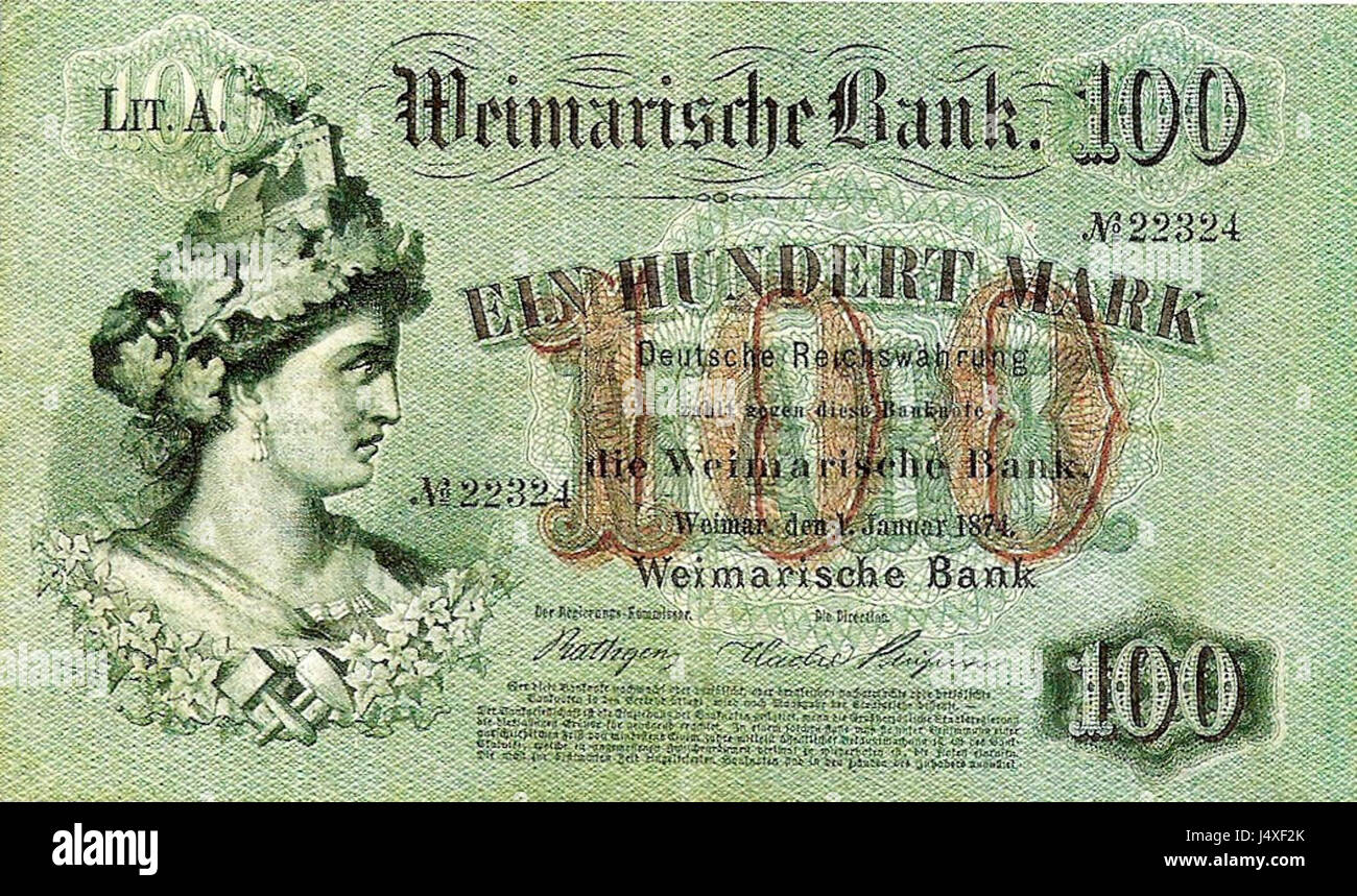 German bank notes hi-res stock photography and images - Alamy