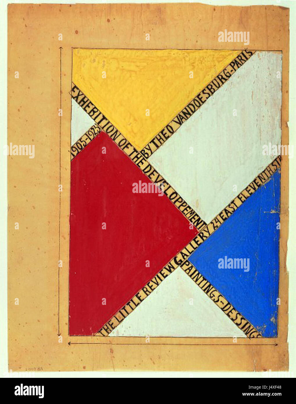 Theo van Doesburg design poster The Little Review Gallery Stock Photo ...