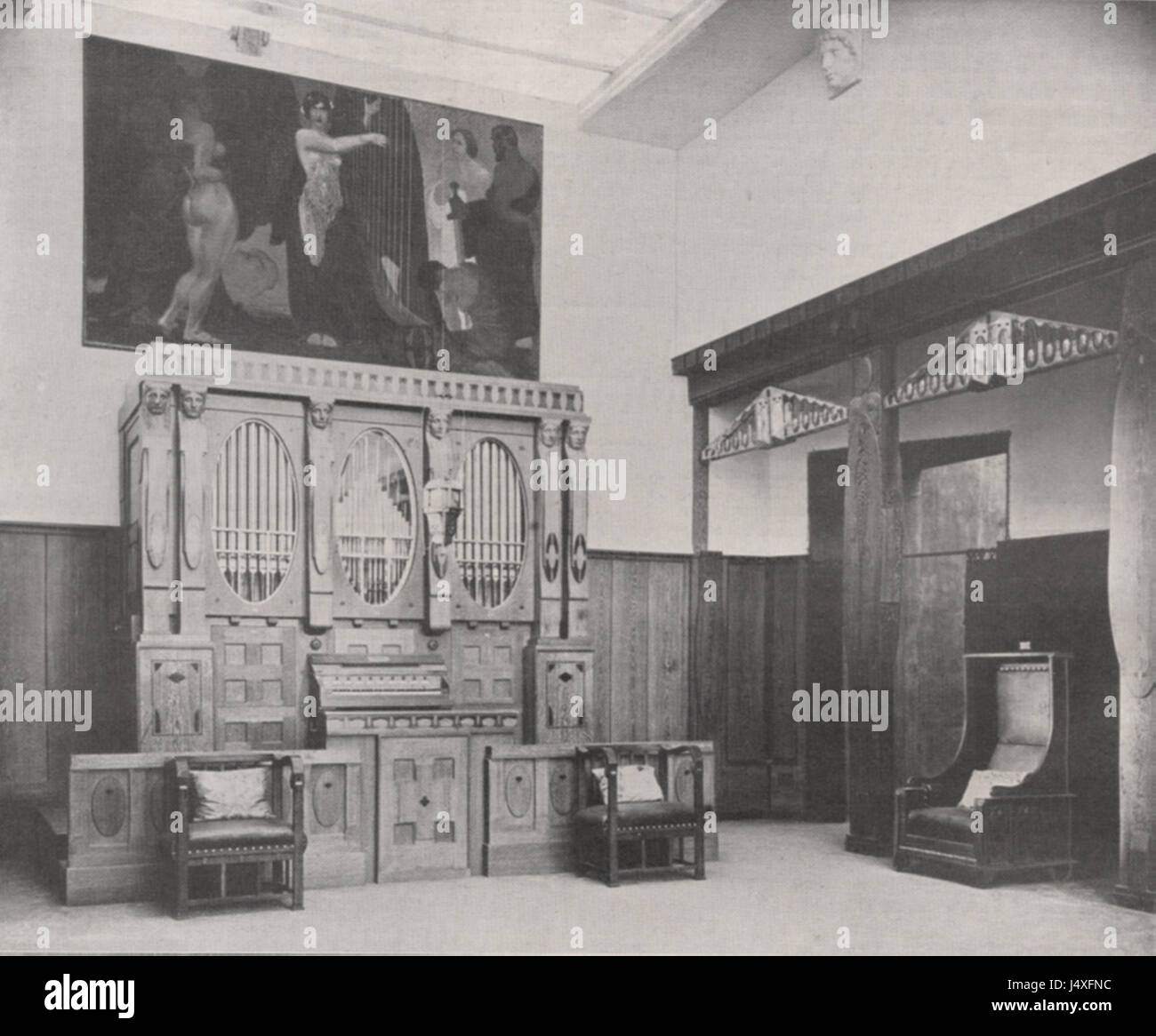 Welte organ stlouis1904 2 Stock Photo - Alamy