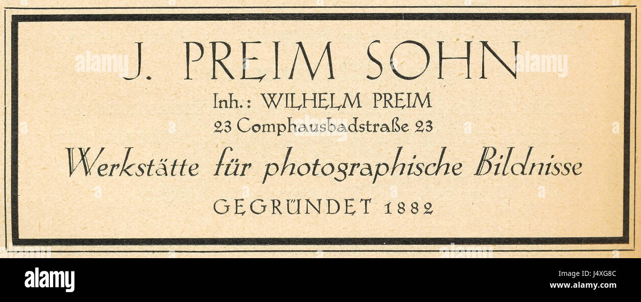 Wilhelm Preim Aachen Stock Photo - Alamy