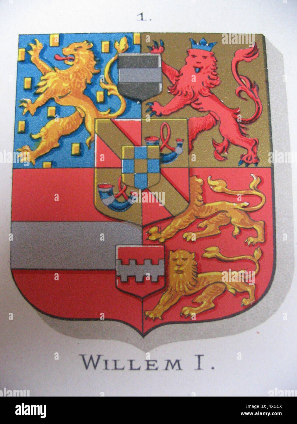 The coat of arms of William the Silent, also known as William of Orange ...