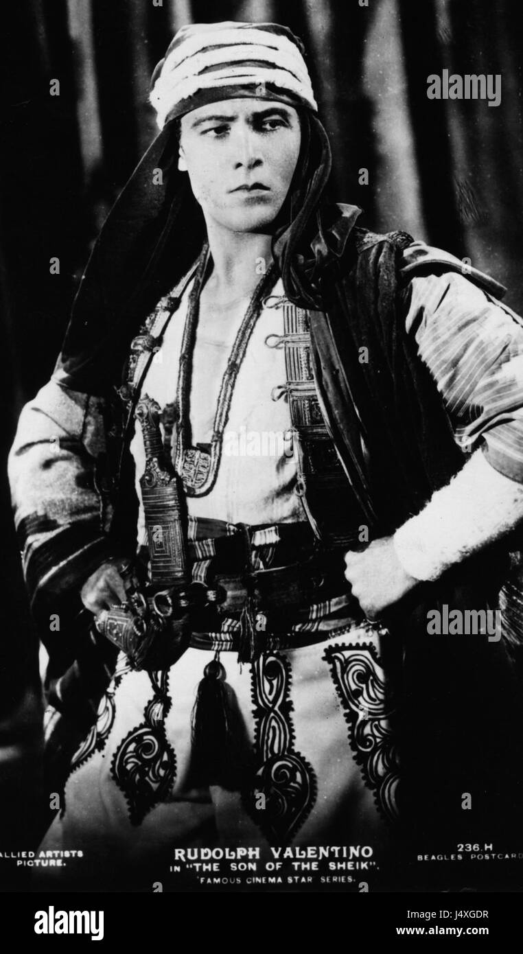 This image portrays Valentino Sheik, a well-known historical figure ...