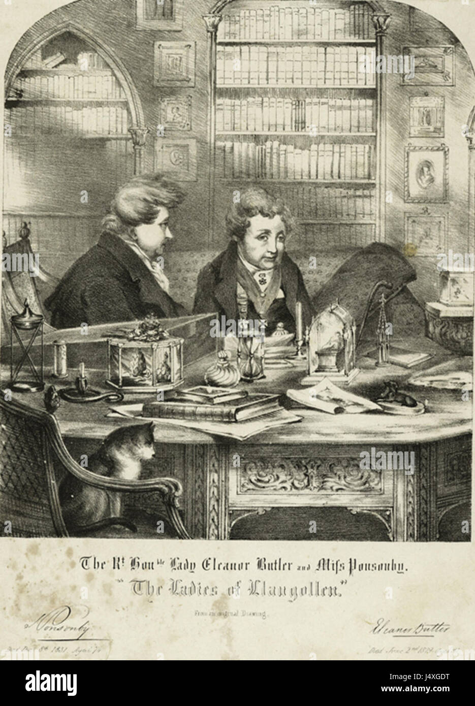 The Rt Honble Lady Eleanor Butler and Miss Ponsonby Stock Photo - Alamy