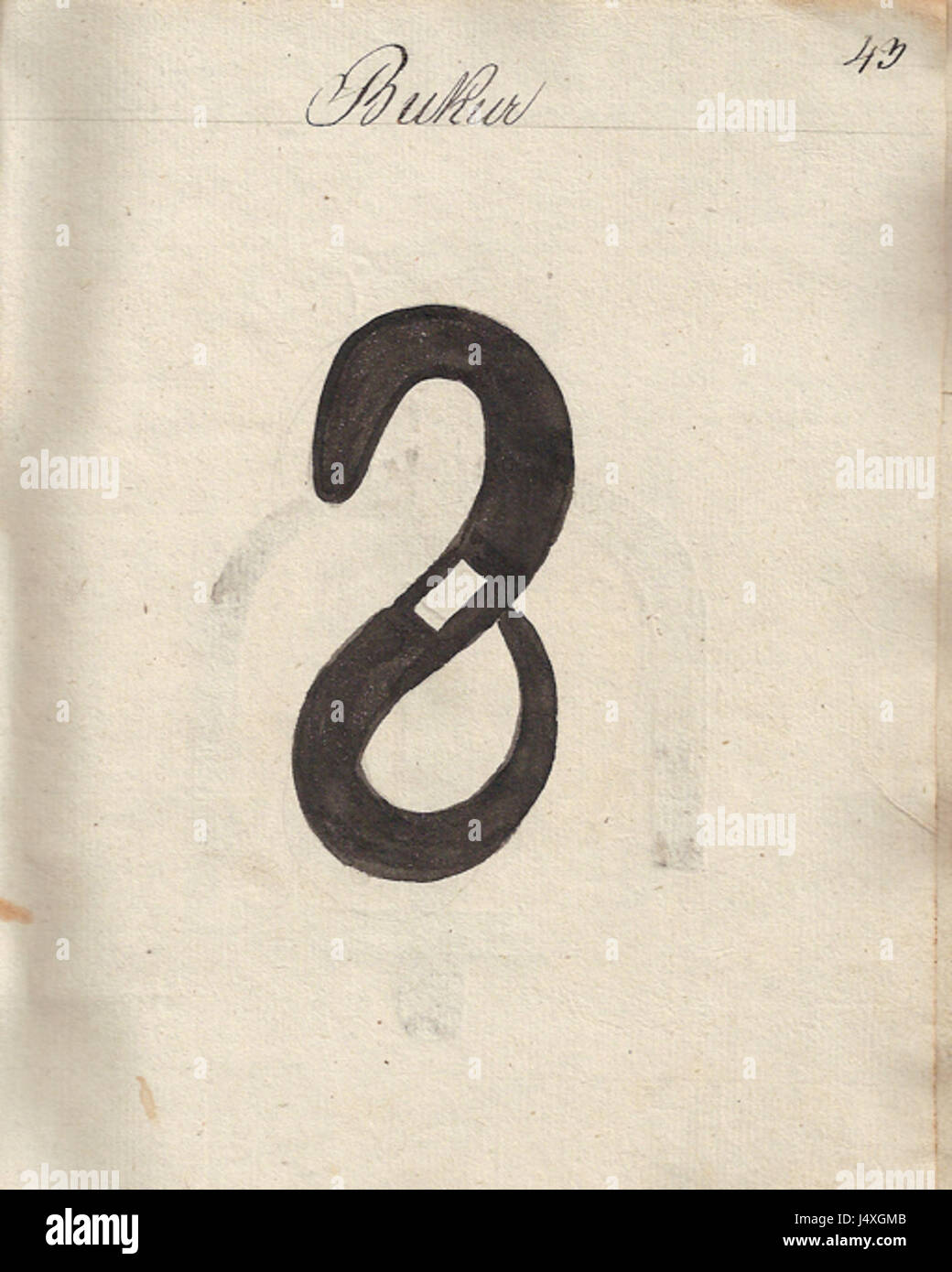 A historical symbol of cattle branding known as 'Viehbrandzeichen' from ...