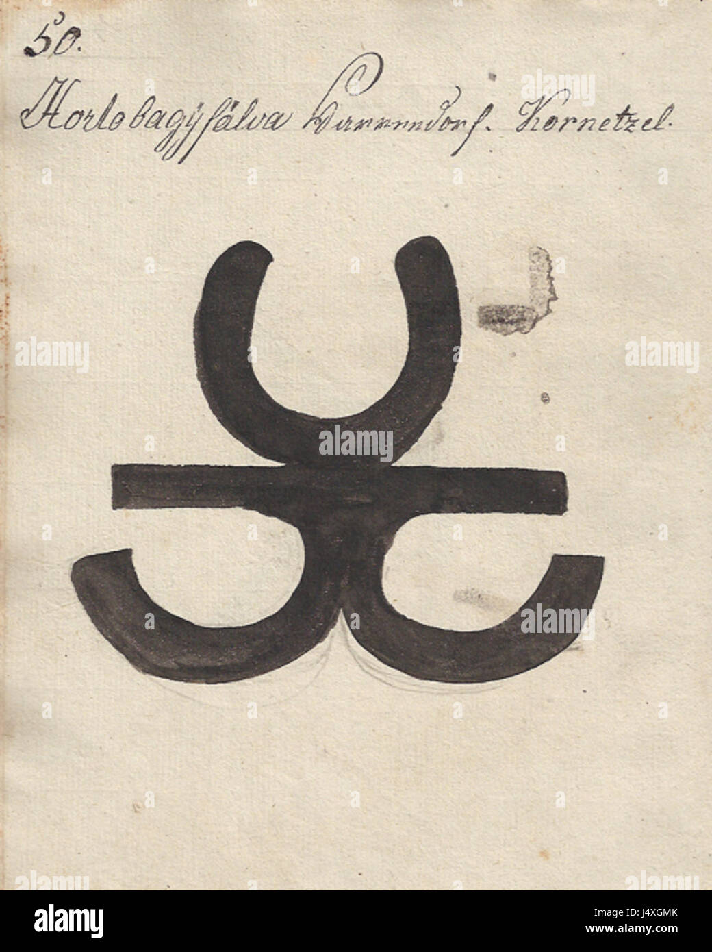 This image represents a livestock branding mark, labeled as ...