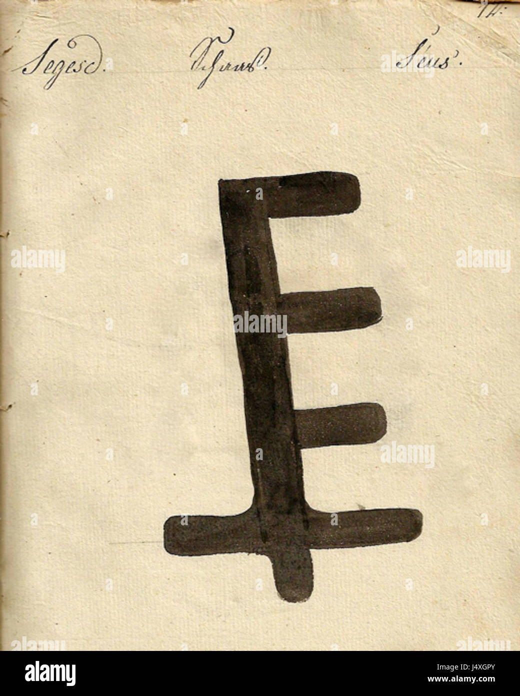 'Viehbrandzeichen' translates to 'cattle brand' in English, referring ...