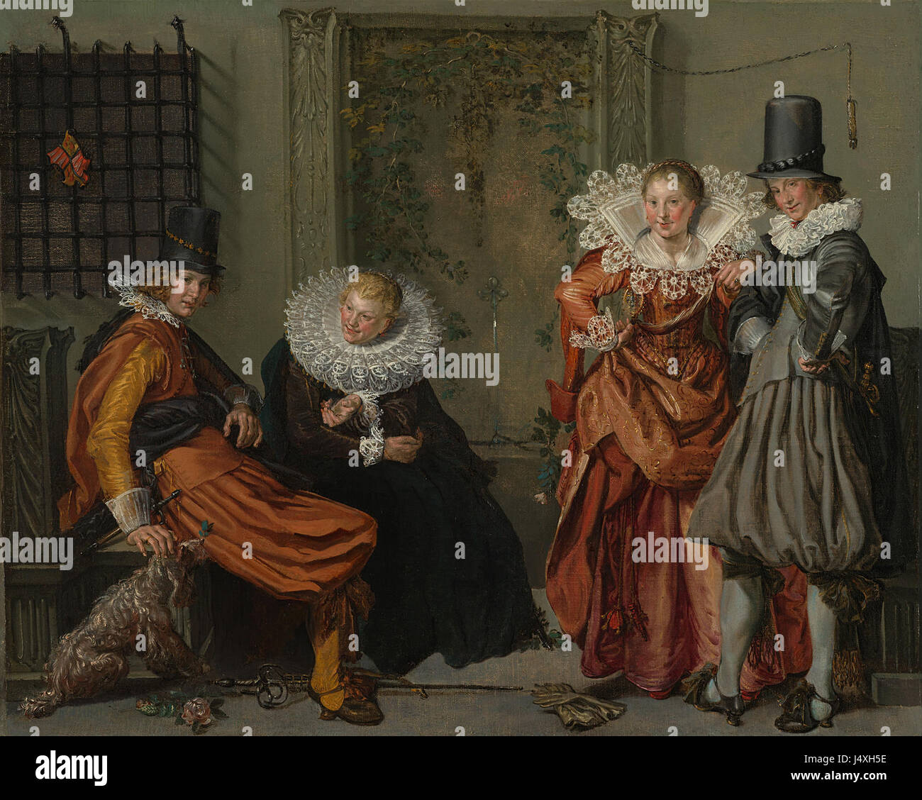 'Voorname vrijage' is a Dutch painting housed in the Rijksmuseum ...