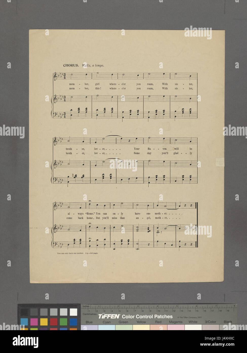 The phrase 'You can only have one mother' from a work in the New York ...