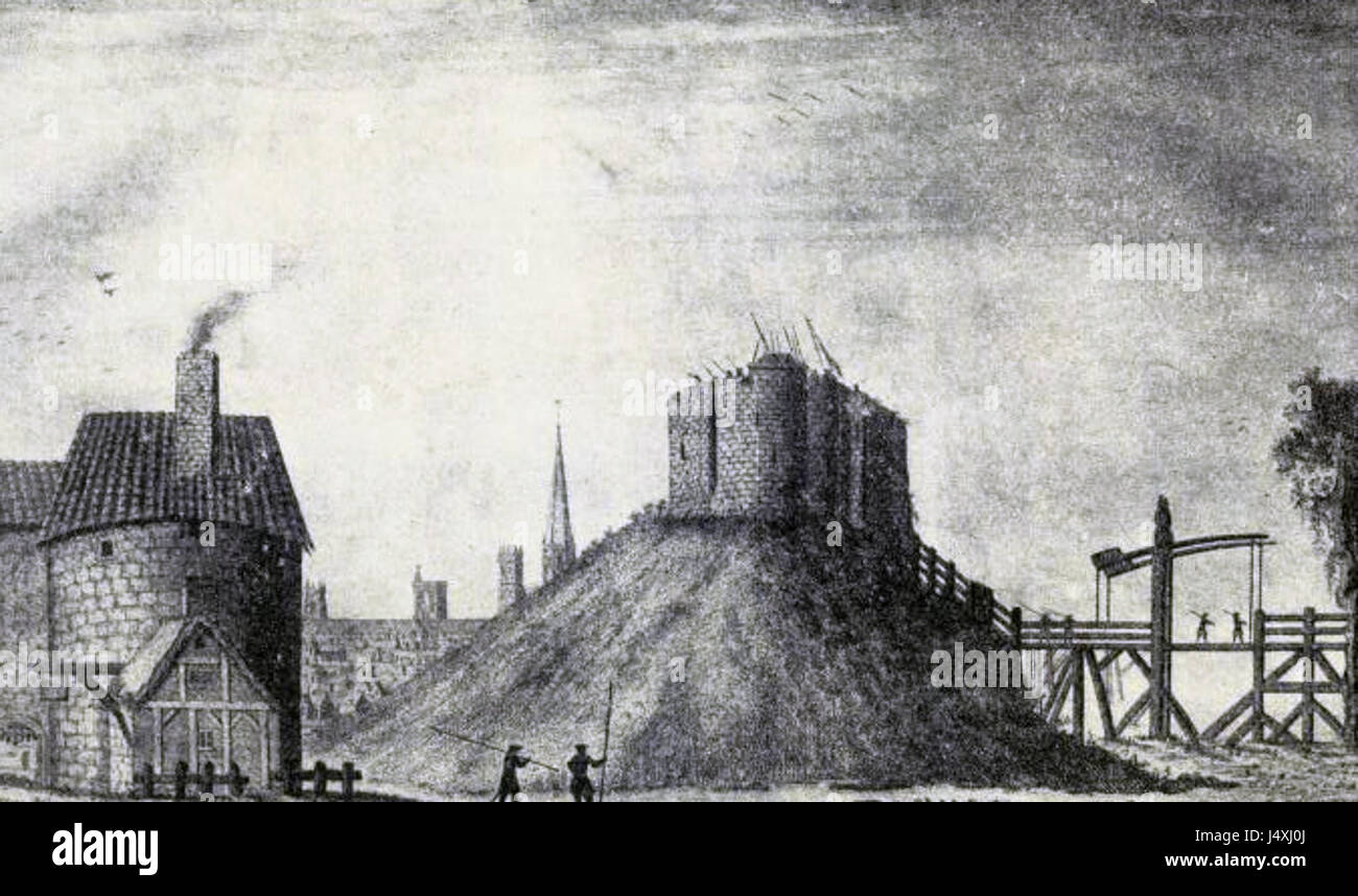 York Castle in 1644 was an important historical site during the English ...