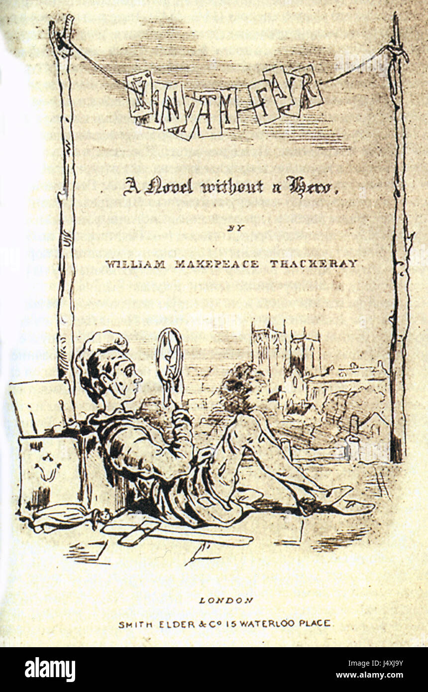 Vanity Fair 1883 year Edition Cover Illustration by William Thackeray ...