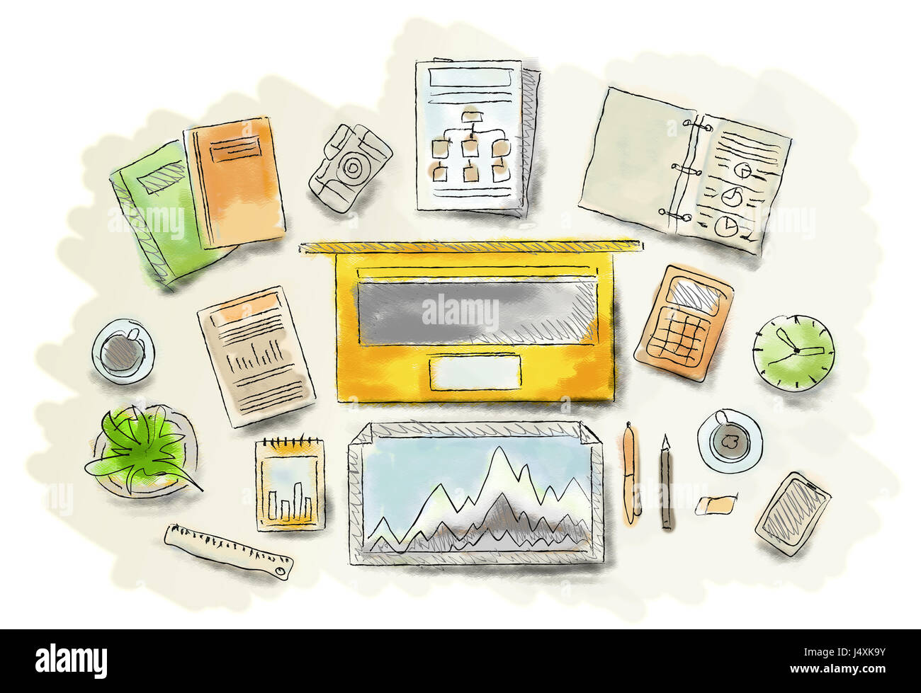 Workplace hand hi-res stock photography and images - Alamy