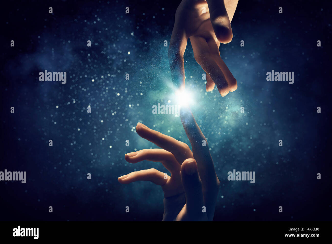 Close up of human hands touching with fingers Stock Photo - Alamy