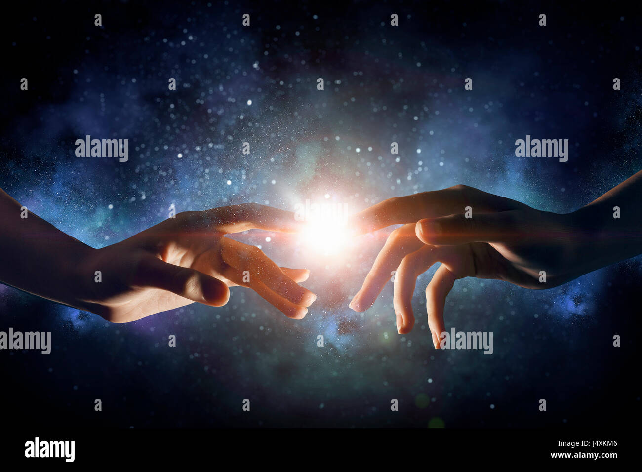 Close up of human hands touching with fingers Stock Photo - Alamy
